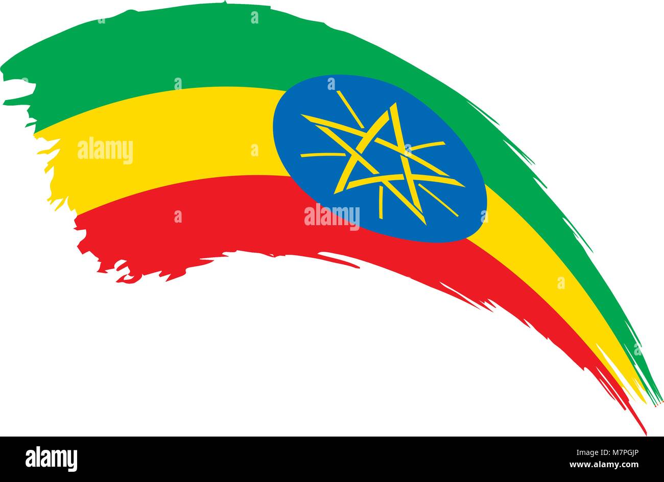 Ethiopia flag, vector illustration Stock Vector Image & Art - Alamy