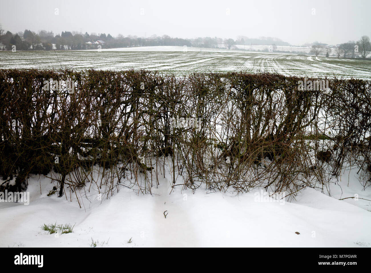 Snowy british countryside hi-res stock photography and images - Alamy