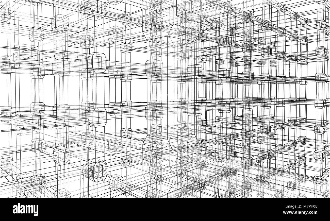 Abstract architecture. Vector Stock Vector Image & Art - Alamy