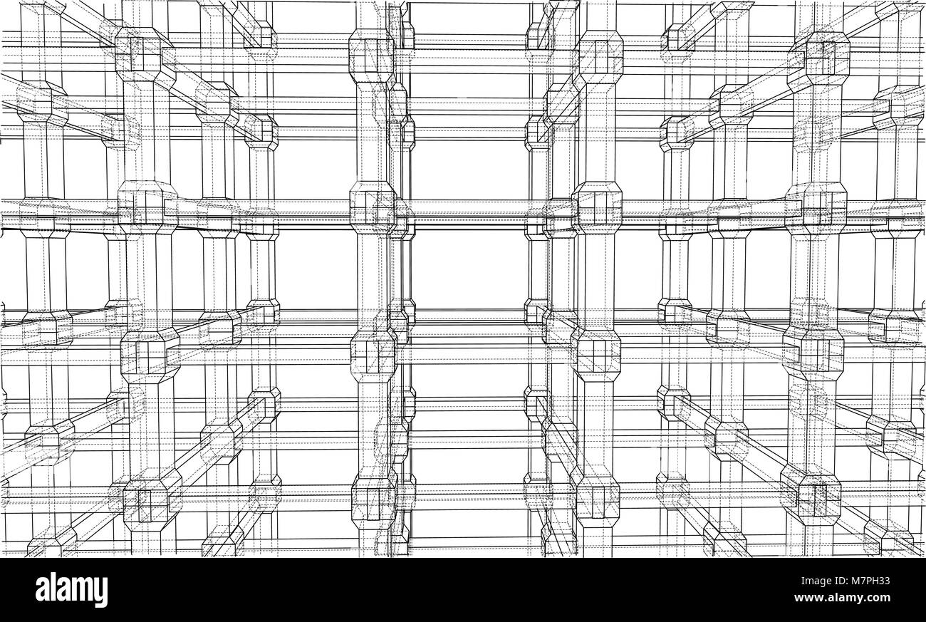 Abstract architecture. Vector Stock Vector Image & Art - Alamy