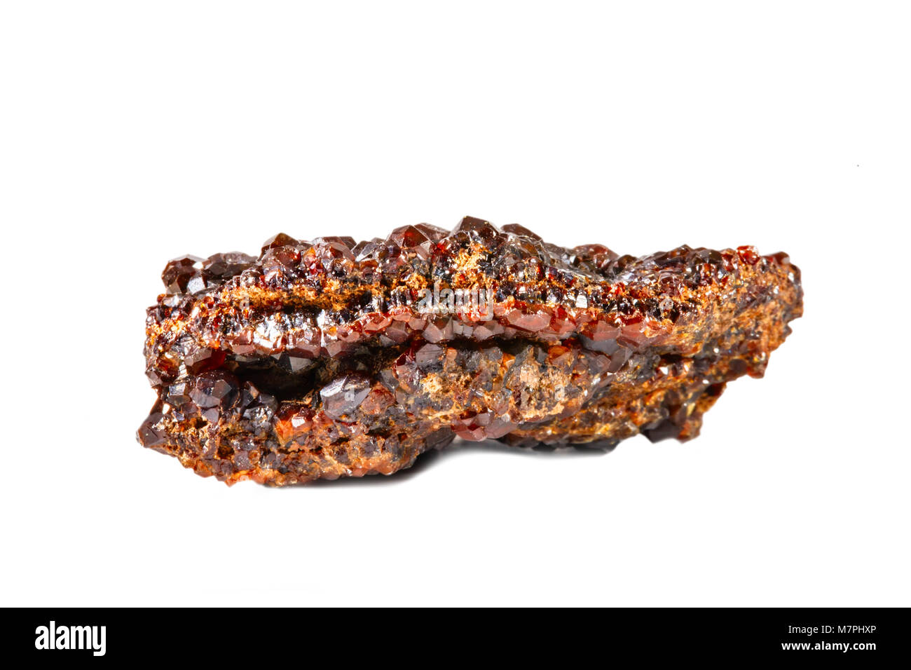 Grossular garnet mineral specimen Cut Out Stock Images & Pictures - Alamy