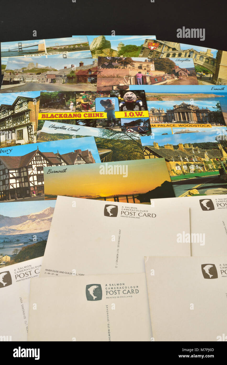 A selection of J Salmon Ltd postcards depicting English and Welsh views ...