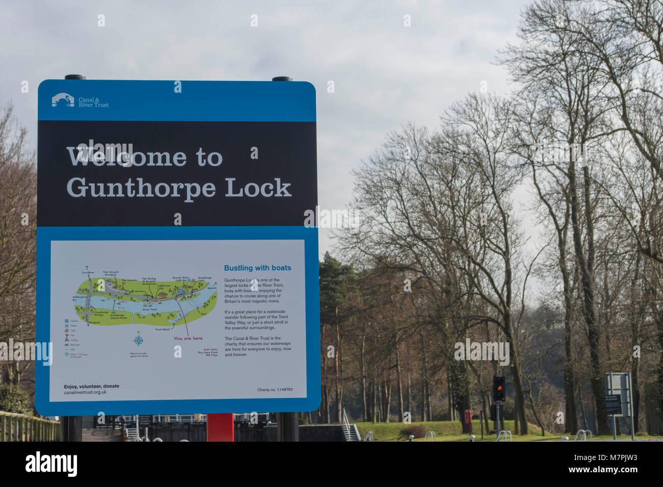 Gunthorpe Weir, River Trent Stock Photo - Alamy