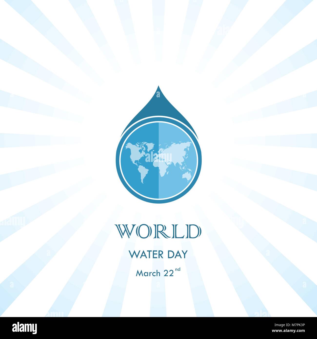 Water drop with world icon vector logo design template.World Water Day ...