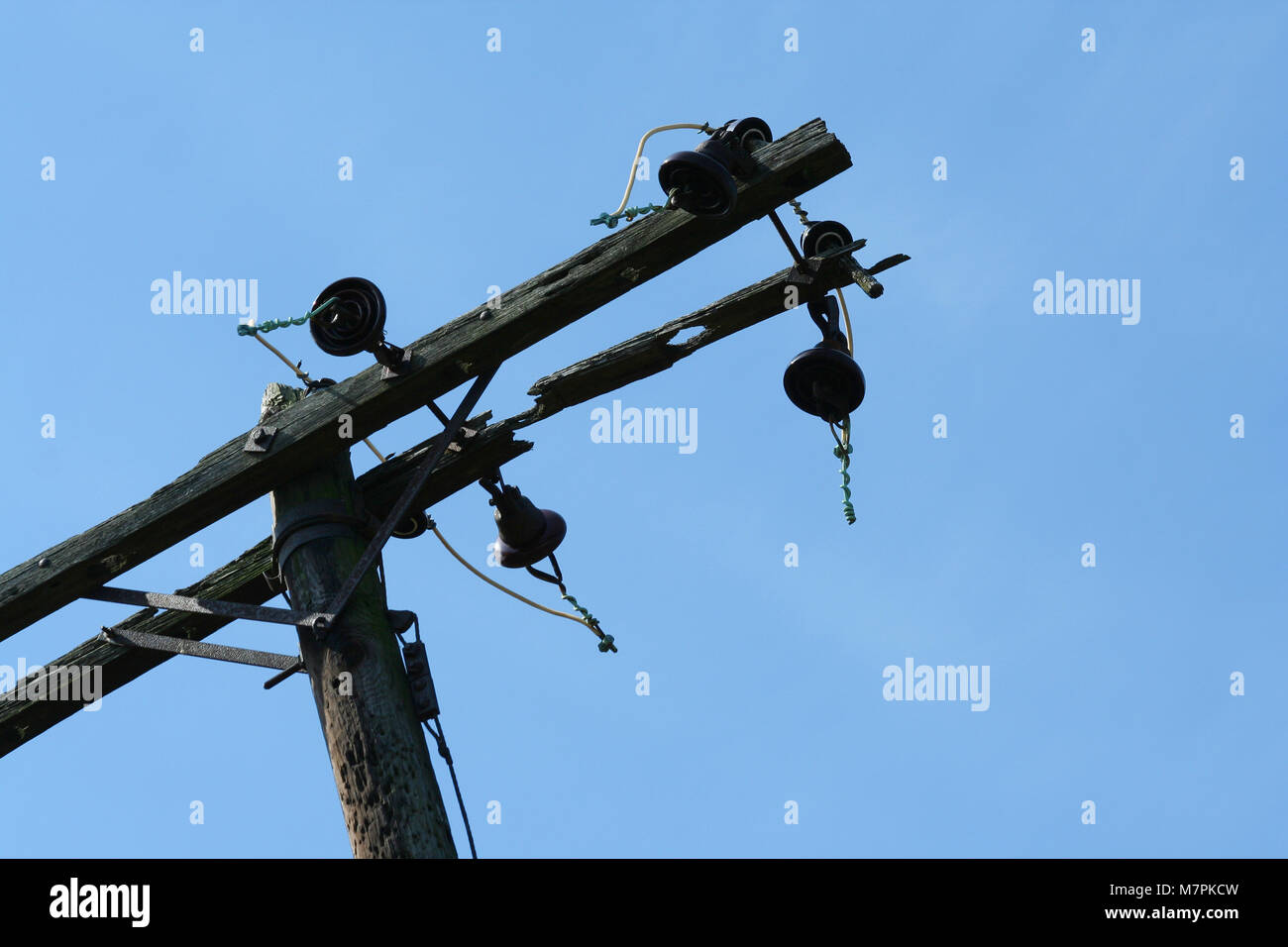 Old telephone pole hi-res stock photography and images - Alamy