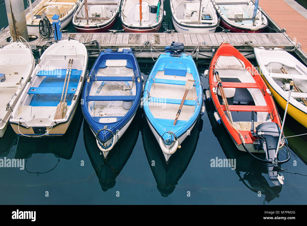 Beautiful boats pier red hi-res stock photography and images - Alamy