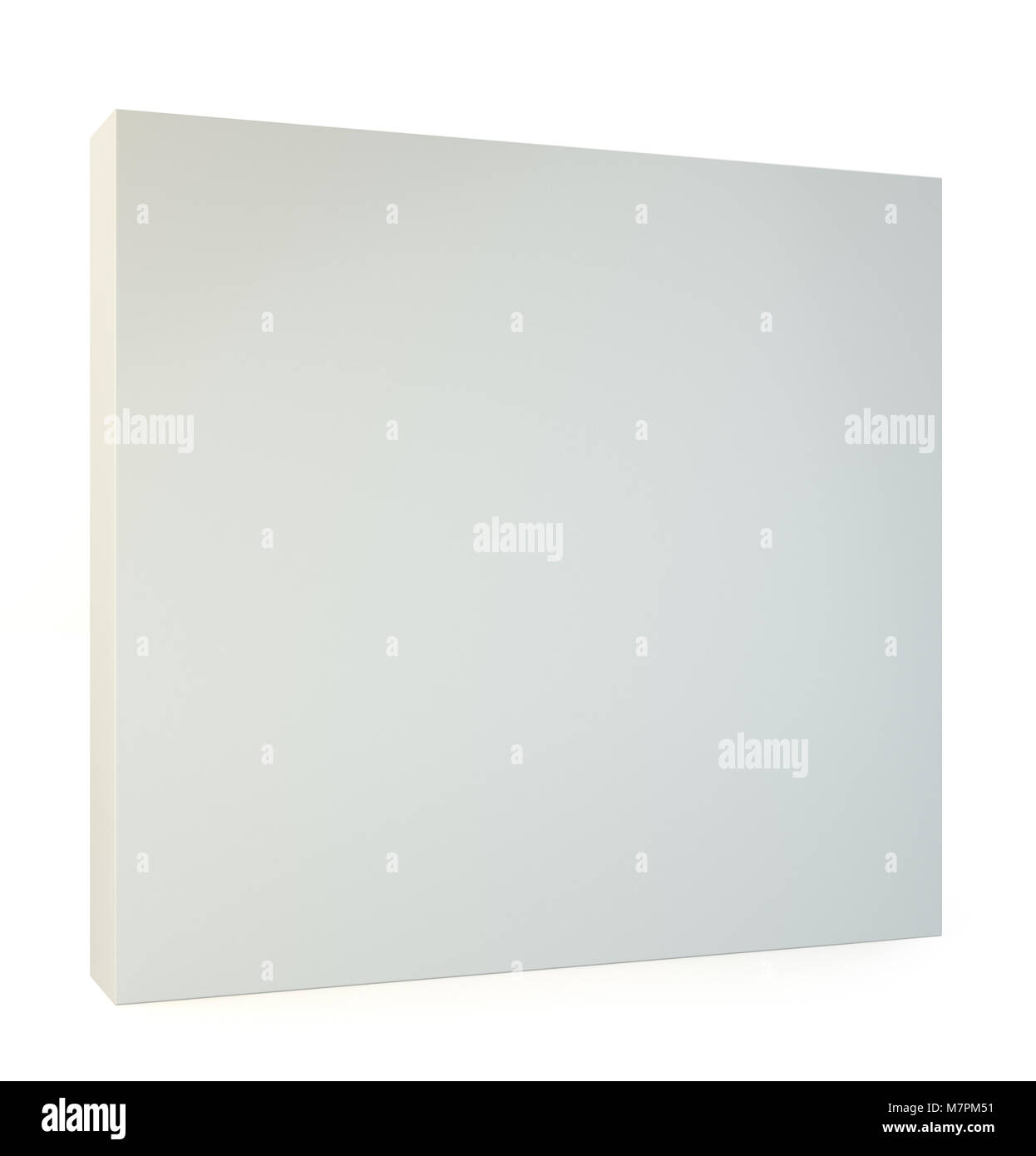 Realistic cardboard box on white background. White container, packaging ...