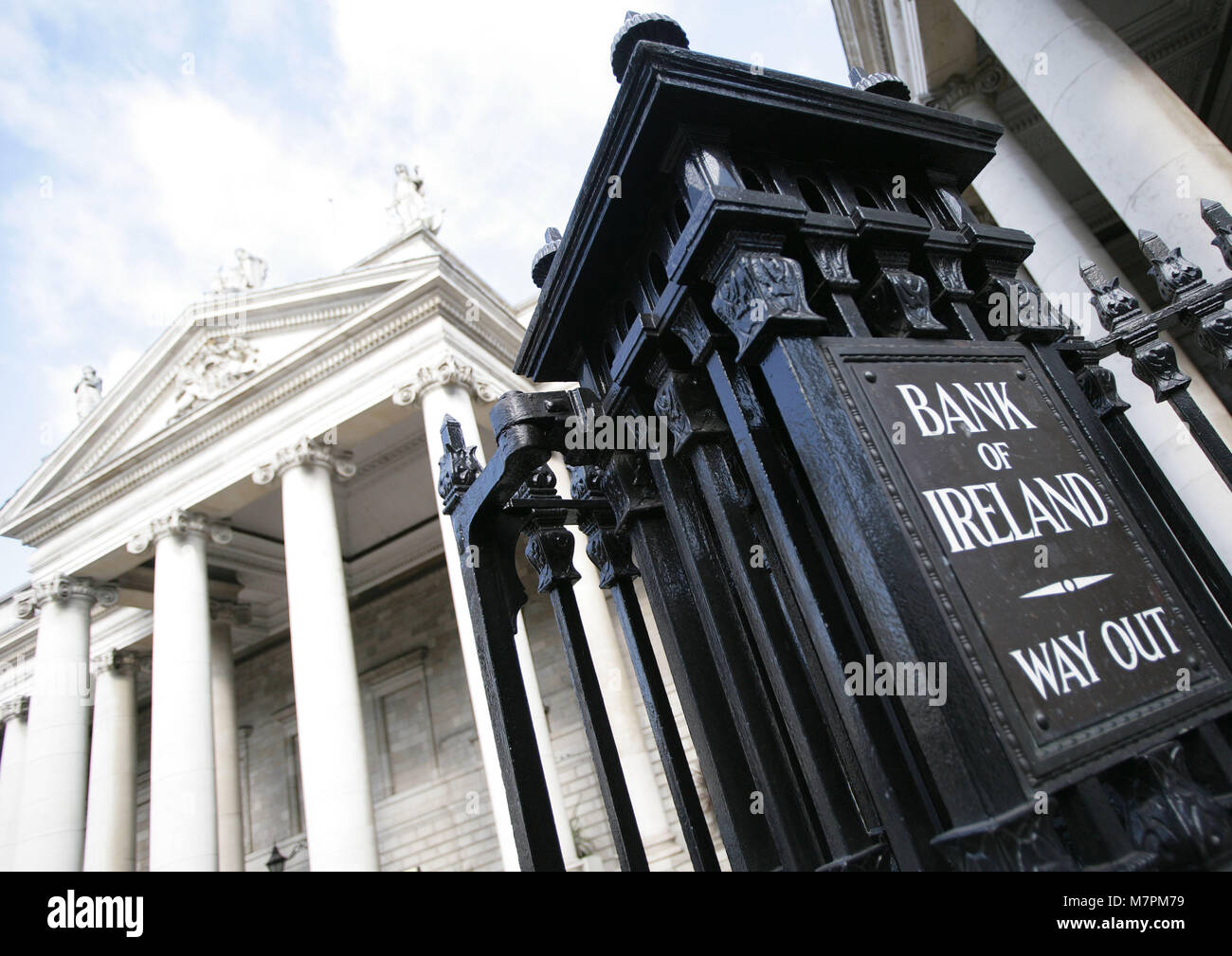 Bank Of Ireland Headquarters in Dublin, Ireland, 1 Oct, 2008. The Irish ...