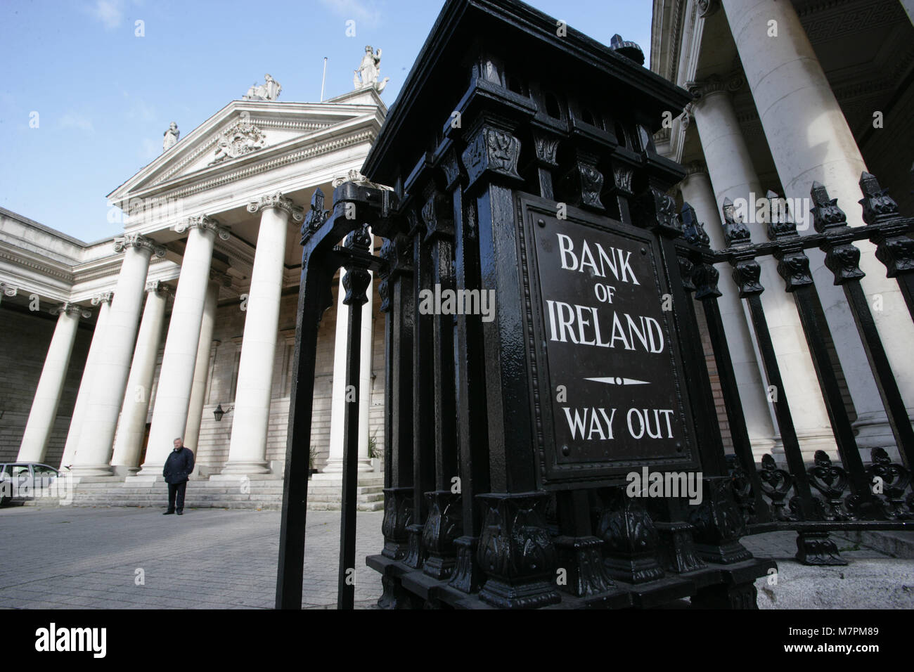 Bank Of Ireland Headquarters in Dublin, Ireland, 1 Oct, 2008. The Irish ...