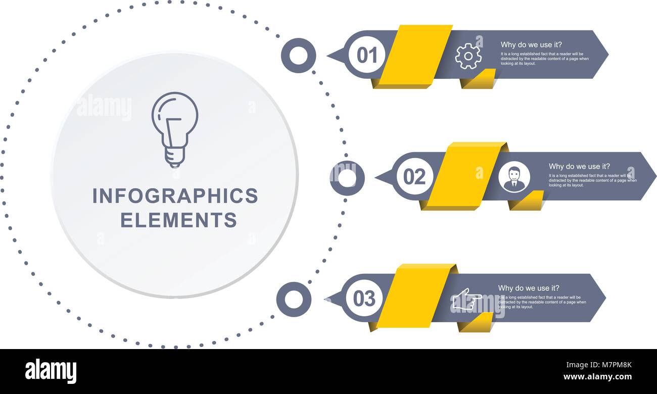 Round infographics with options banners - circle chart data Stock ...