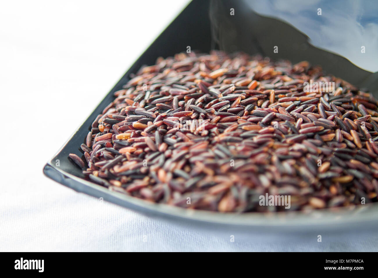 Wild rice grains, vegetarian exotical food Stock Photo - Alamy