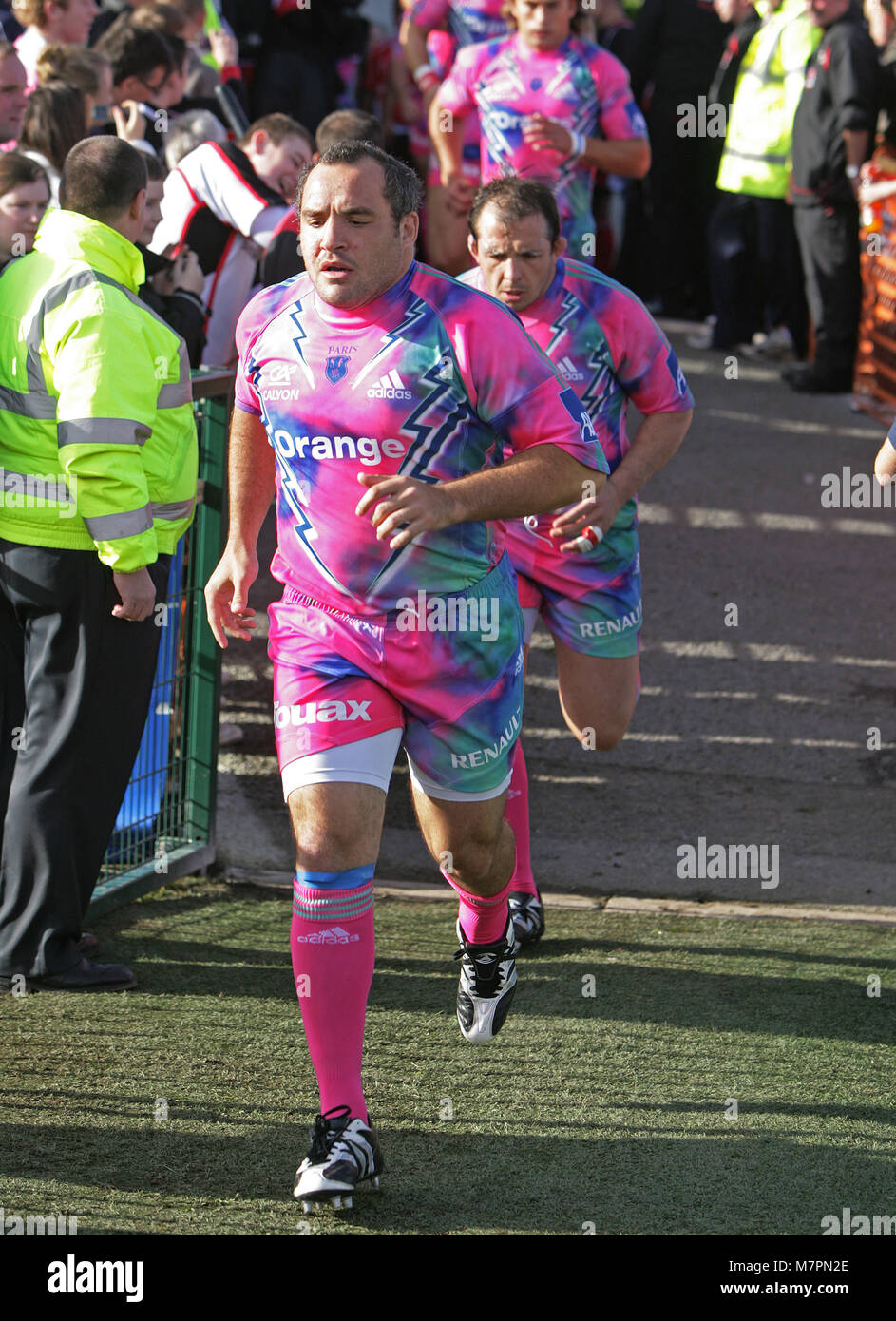 BELFAST, NORTHERN IRELAND - OCTOBER 11: Stade Français Rodrigo Roncero ...