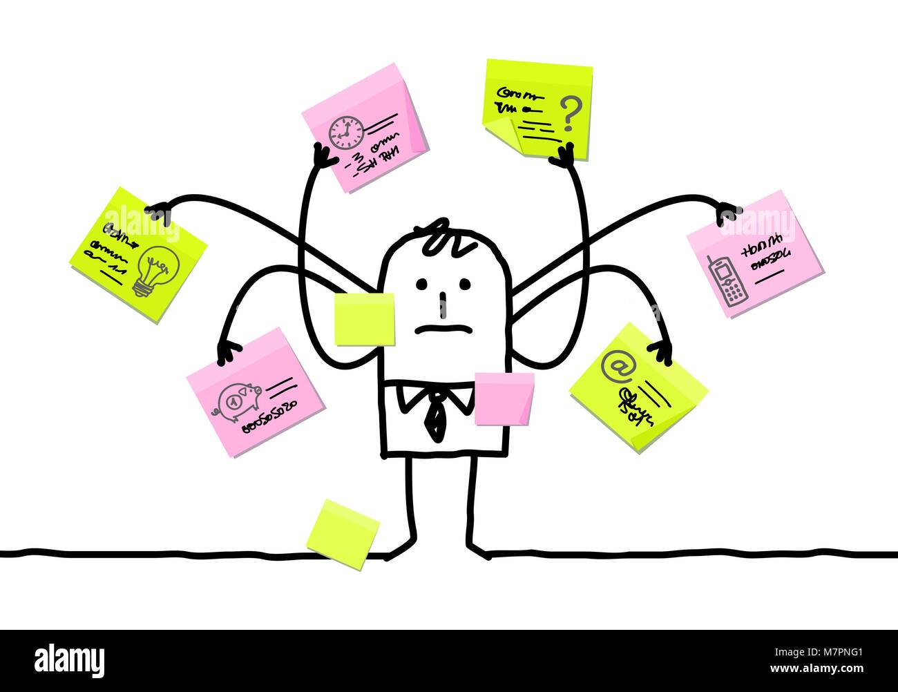 Multitasking vector vectors hi-res stock photography and images - Alamy