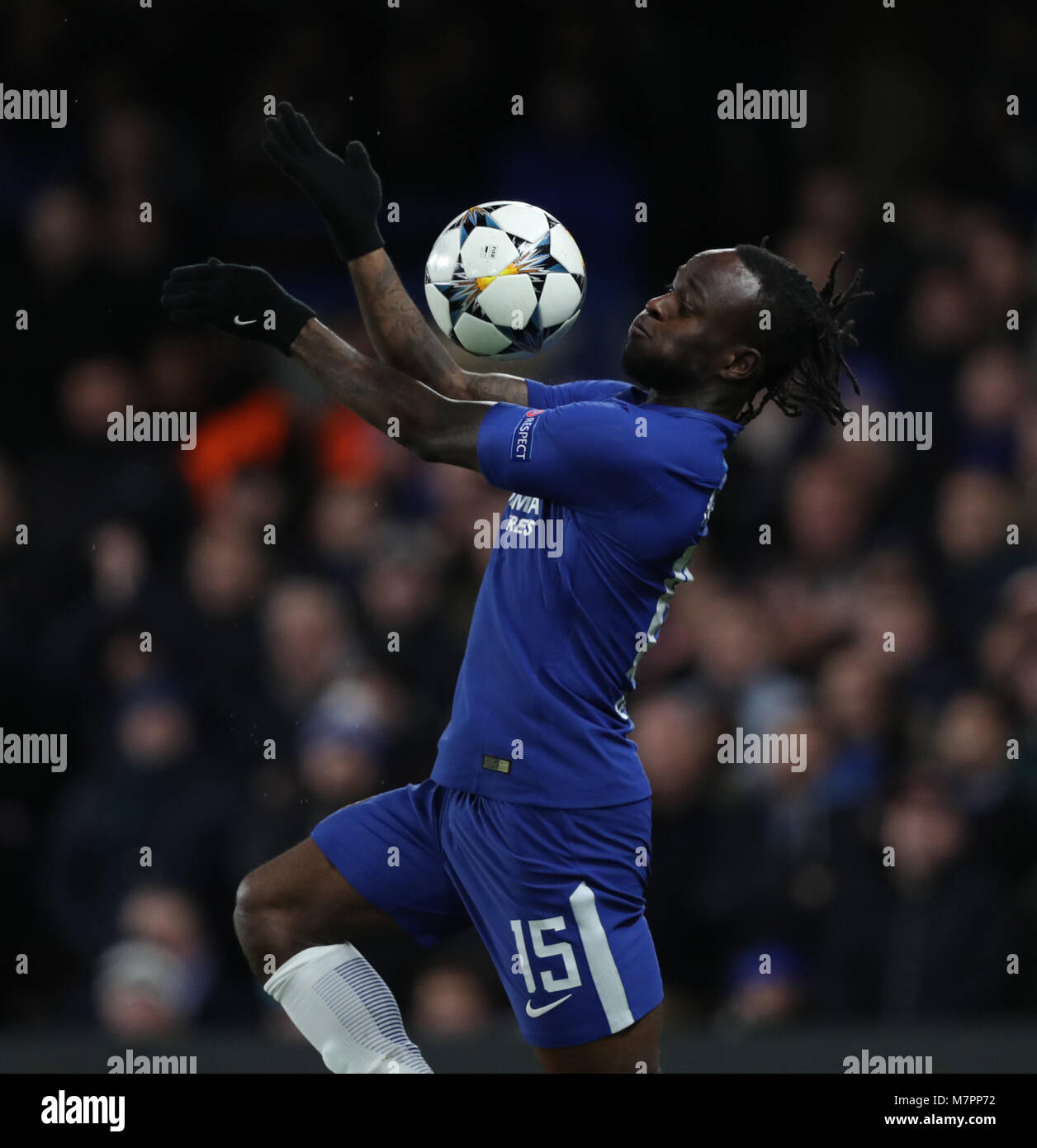 LONDON, ENGLAND - FEBRUARY 20: Victor Moses of Chelsea during the ...