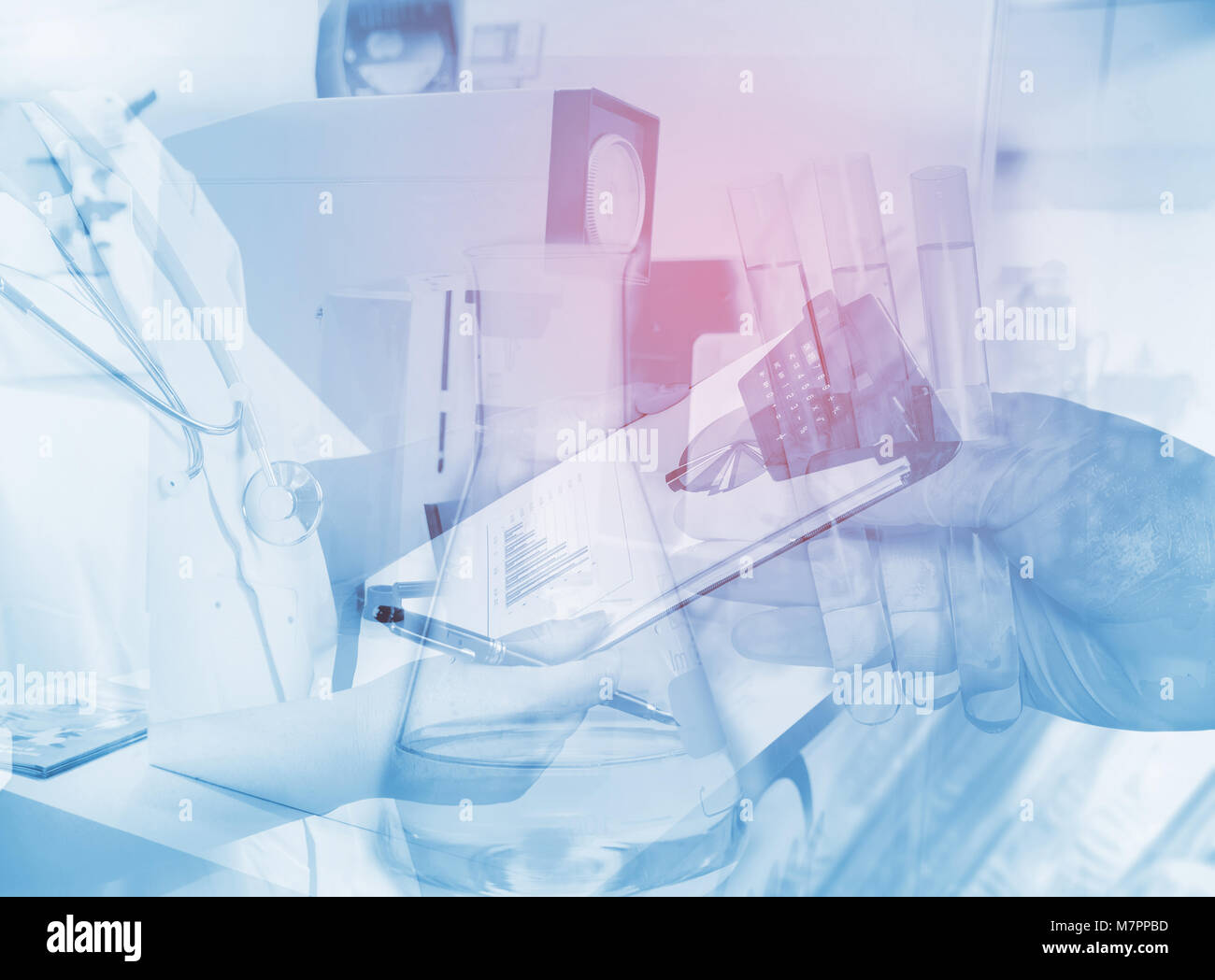 Double exposure medical technology hi-res stock photography and images ...