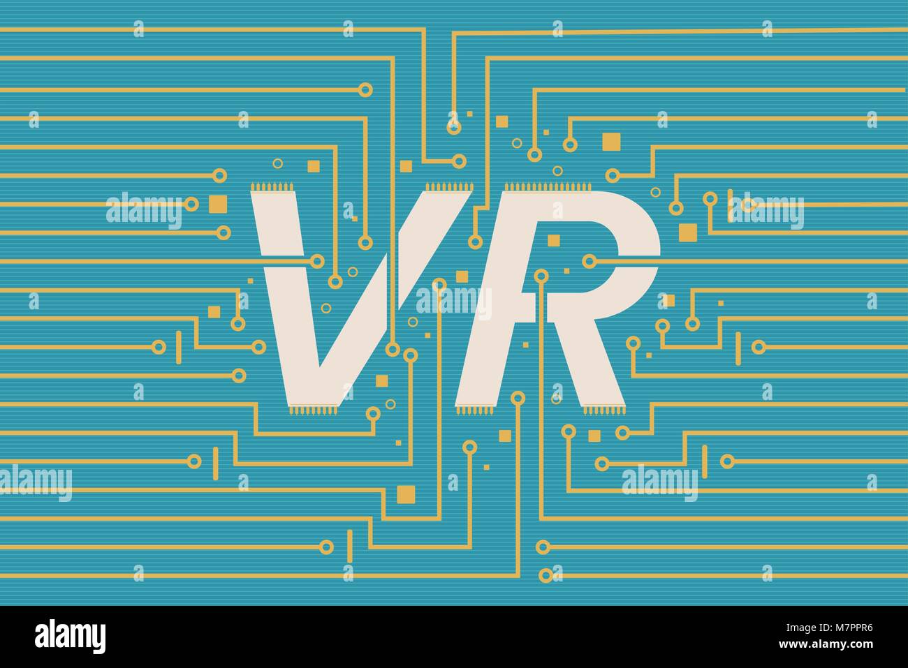 VR and circuit board Stock Vector Image & Art - Alamy