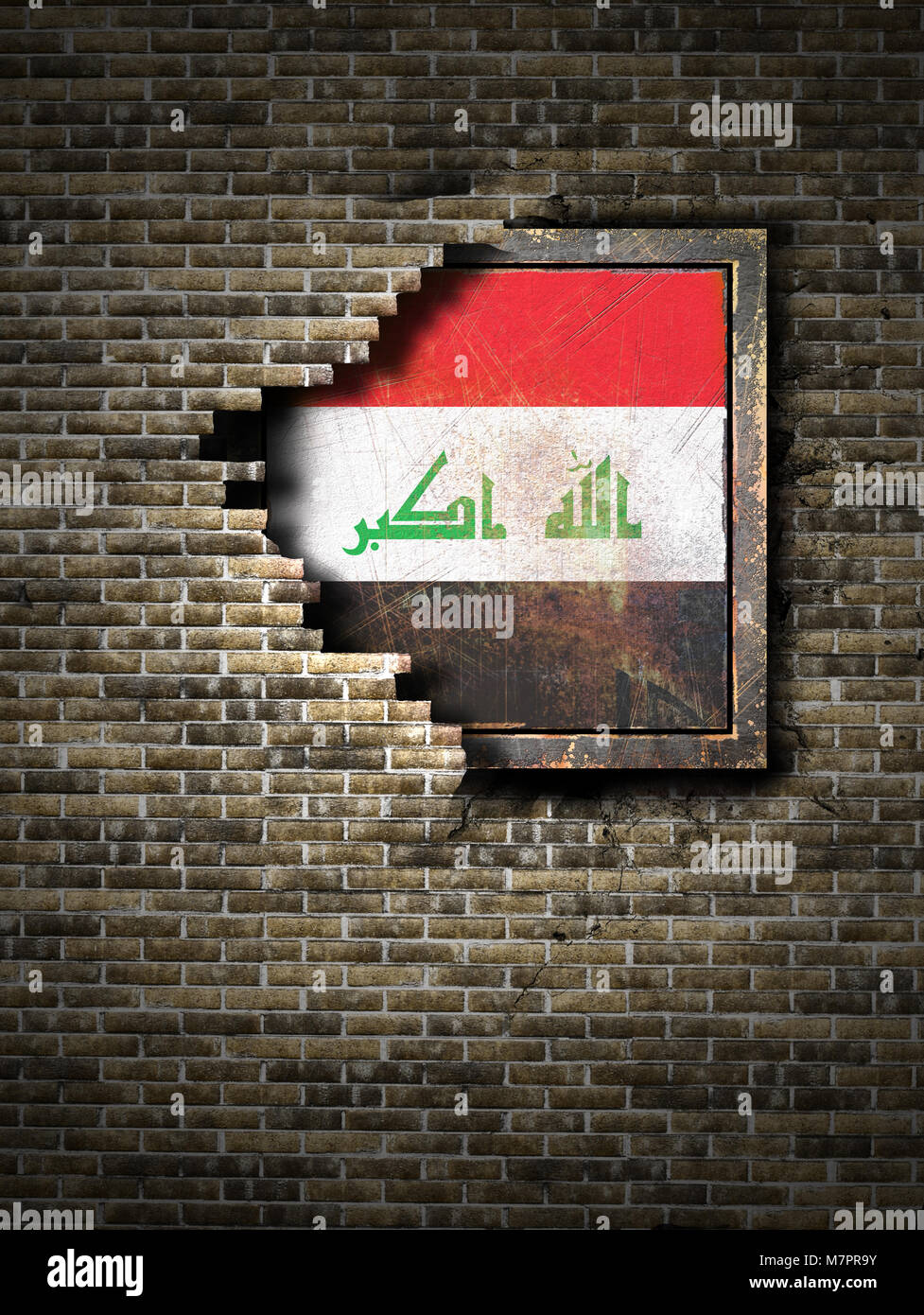 Baghdad flag wall hi-res stock photography and images - Alamy