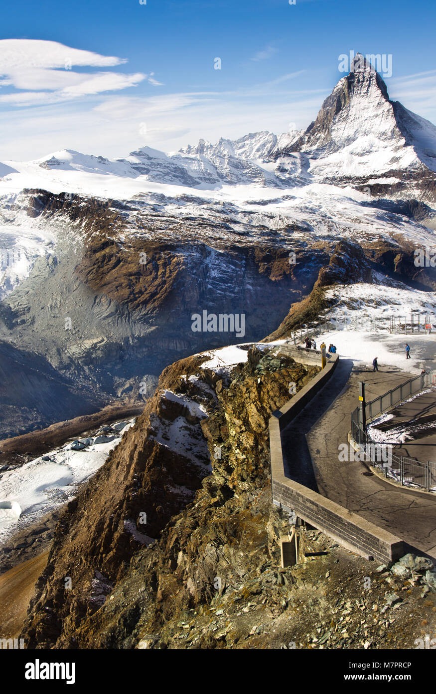 Panorama view of Matterhorn from Gornergrat Switzerland Stock Photo - Alamy