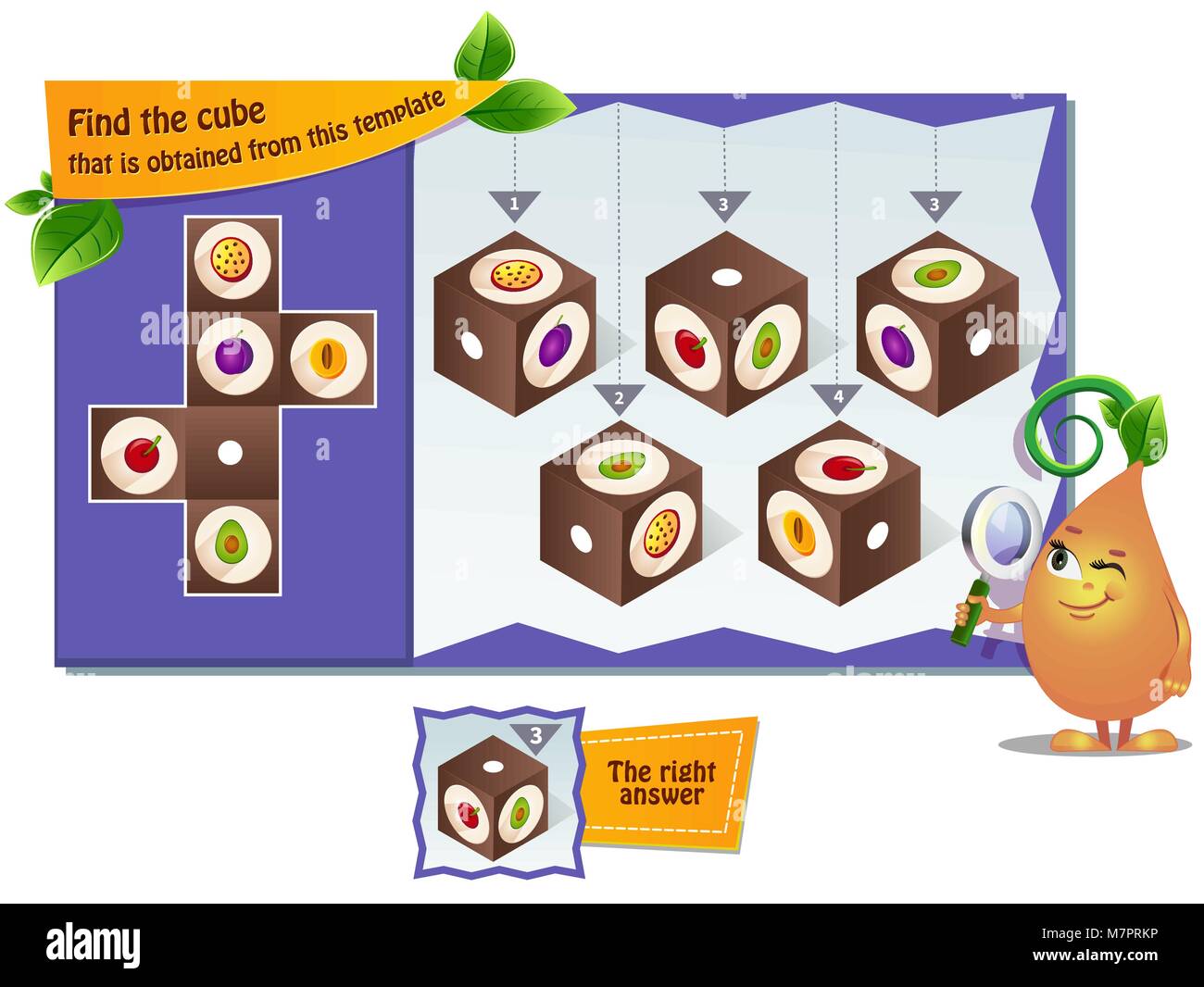 educational game for kids, puzzle. development of spatial thinking in ...