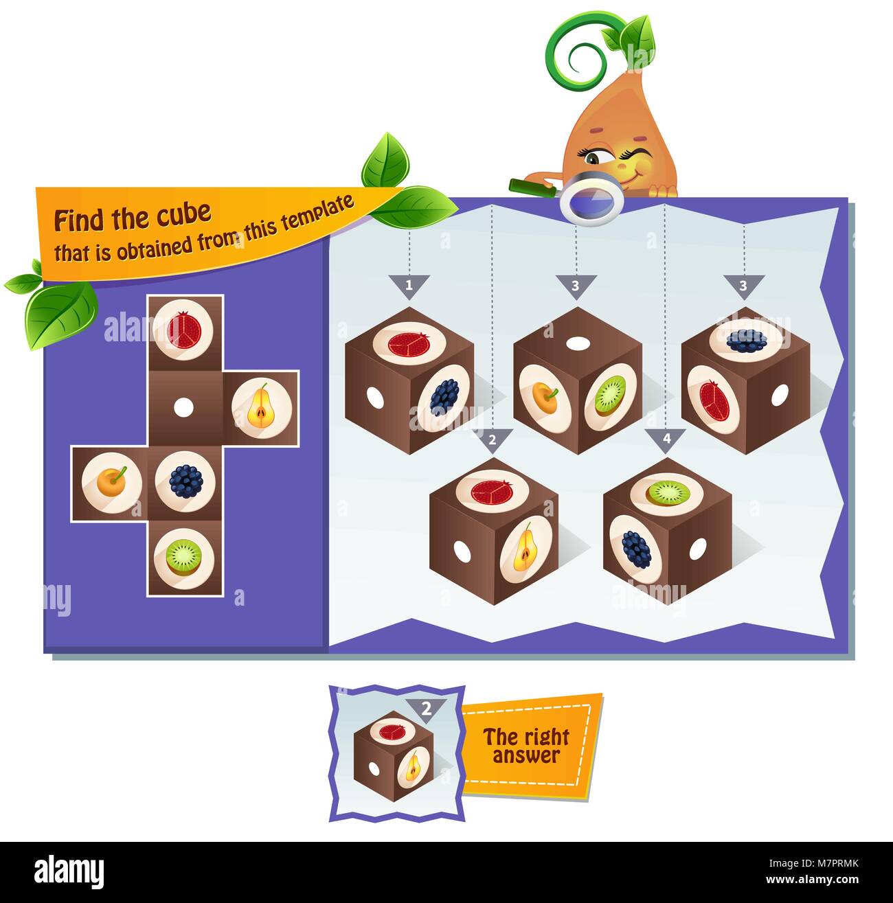 educational game for kids, puzzle. development of spatial thinking in ...