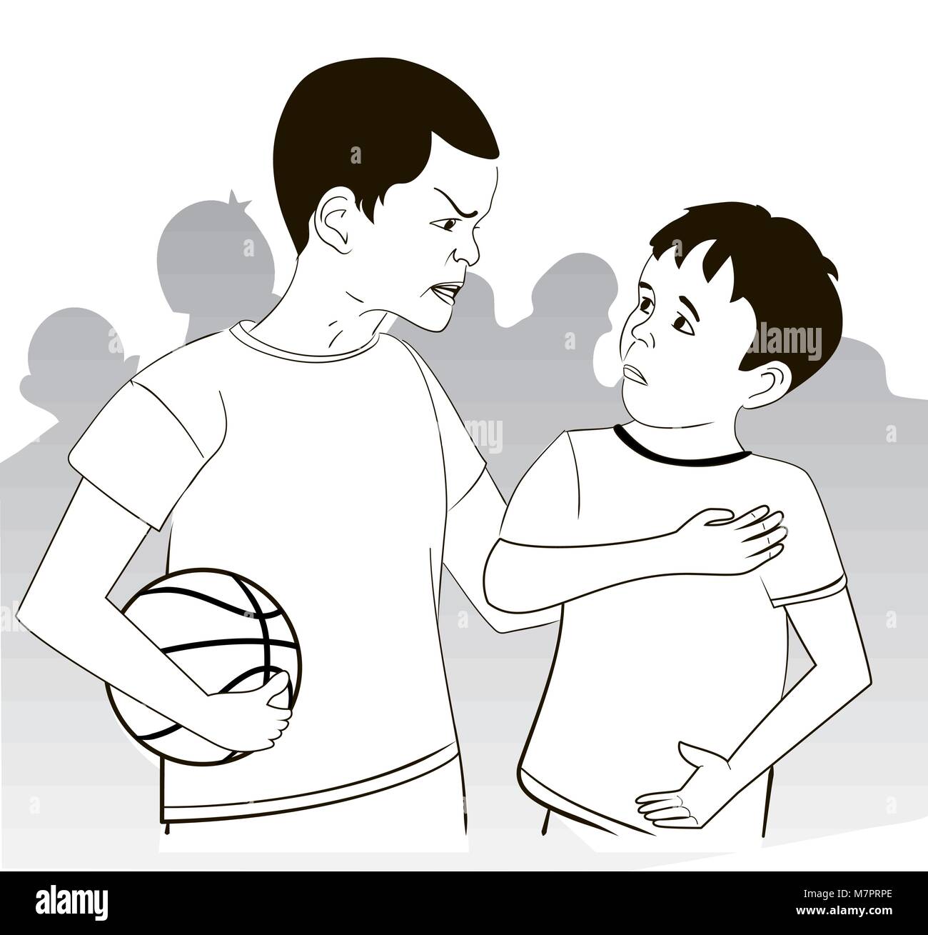 Fighting Clipart Black And White