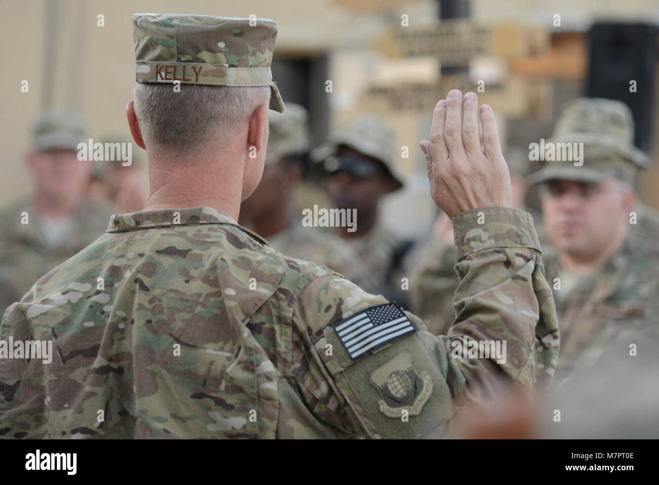 U.S. Air Force Brig. Gen. Mark D. Kelly, 455th Air Expeditionary Wing ...