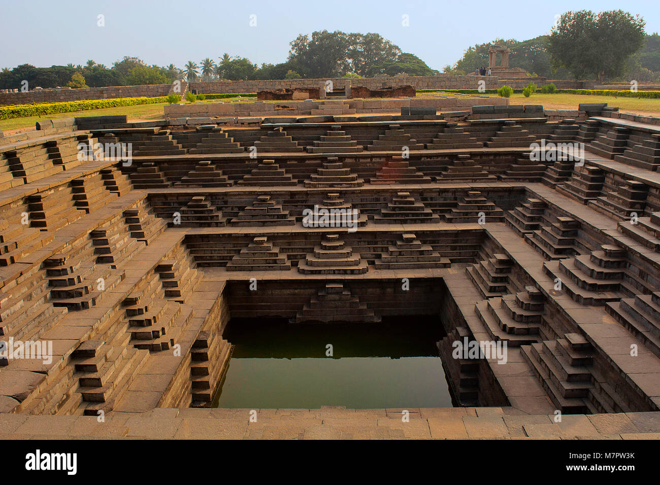 Stepped Tank, Stepwell or Pushkarni Hampi, Karnataka, India Stock Photo ...