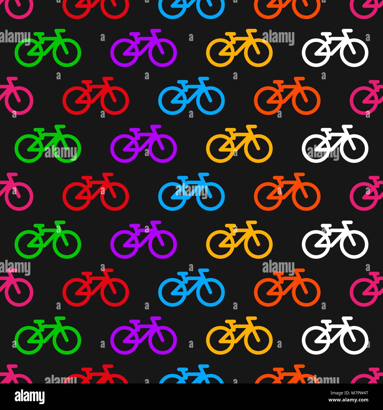 Bicycle Pattern Wallpaper Vintage Retro High Resolution Stock ...