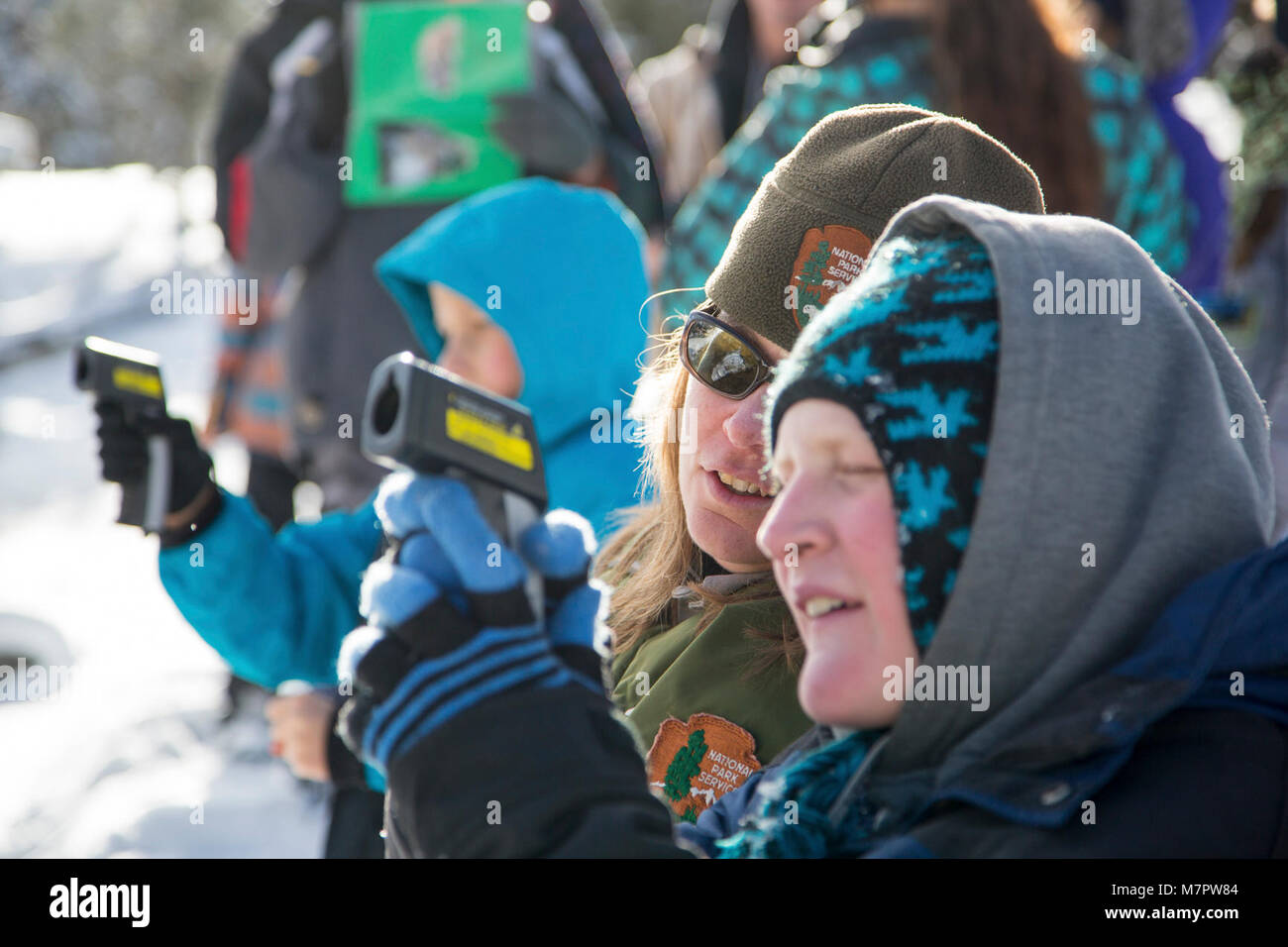 Expedition Yellowstone at Mammoth Hot Springs REYP ranger leading ...