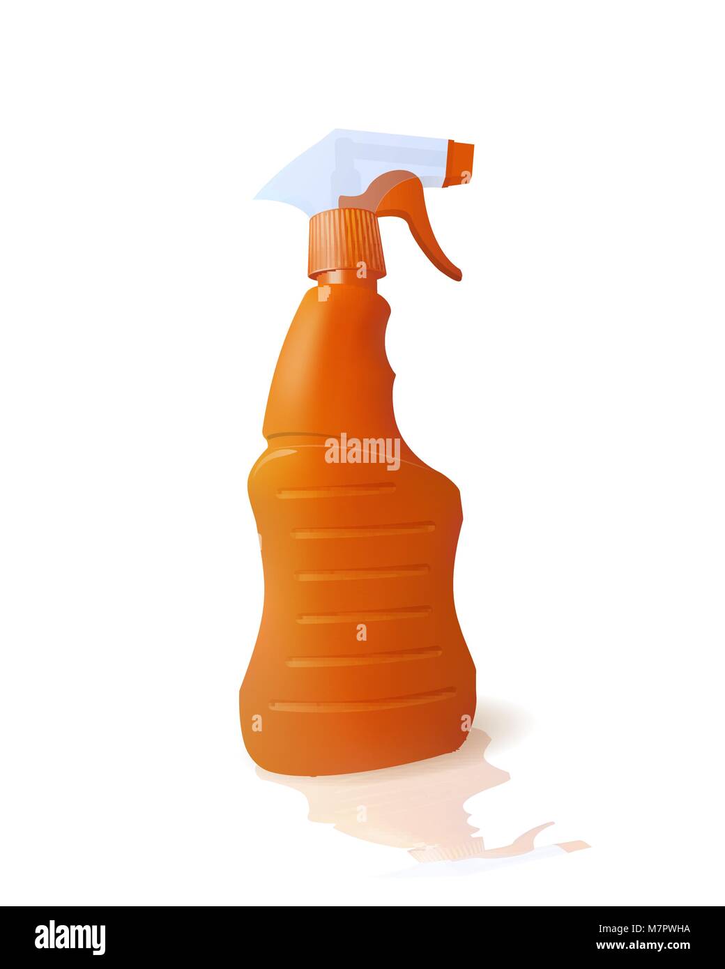 Orange bottle window Stock Vector Images - Alamy