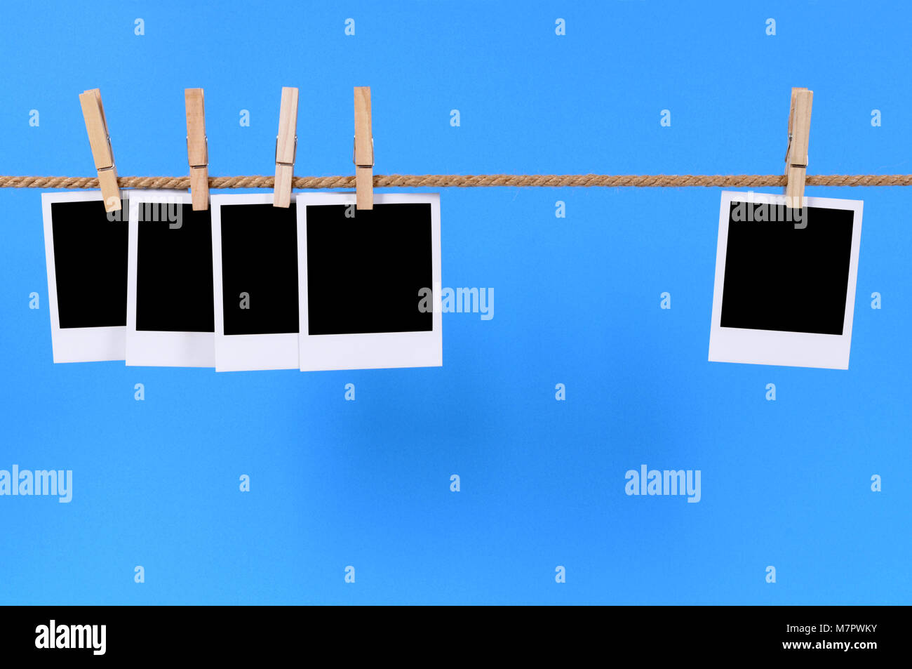 Blank instant camera prints on hi-res stock photography and images - Alamy