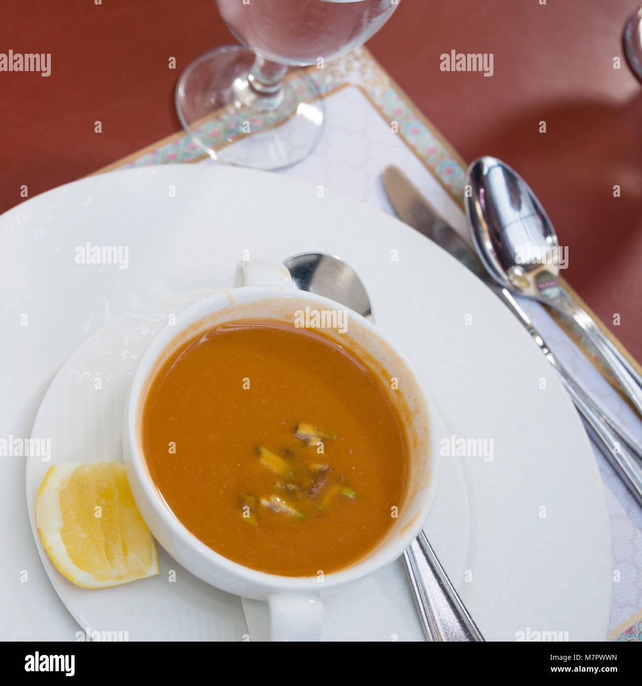 Samundri shorba - Fish soup prepared with herbs, Indian cuisine Stock ...