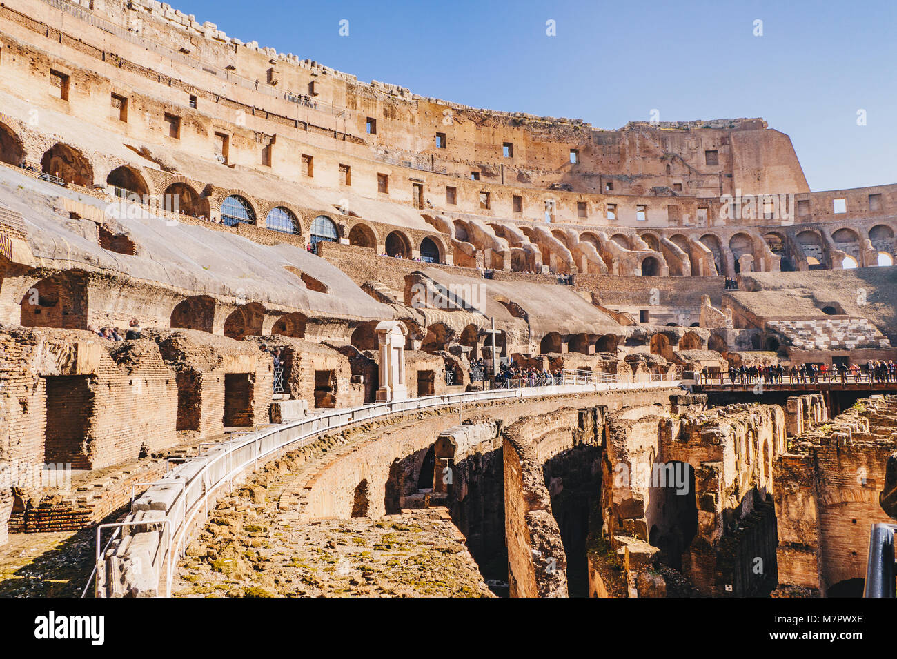 Colosseum interior, Rome, Italy Stock Photo - Alamy