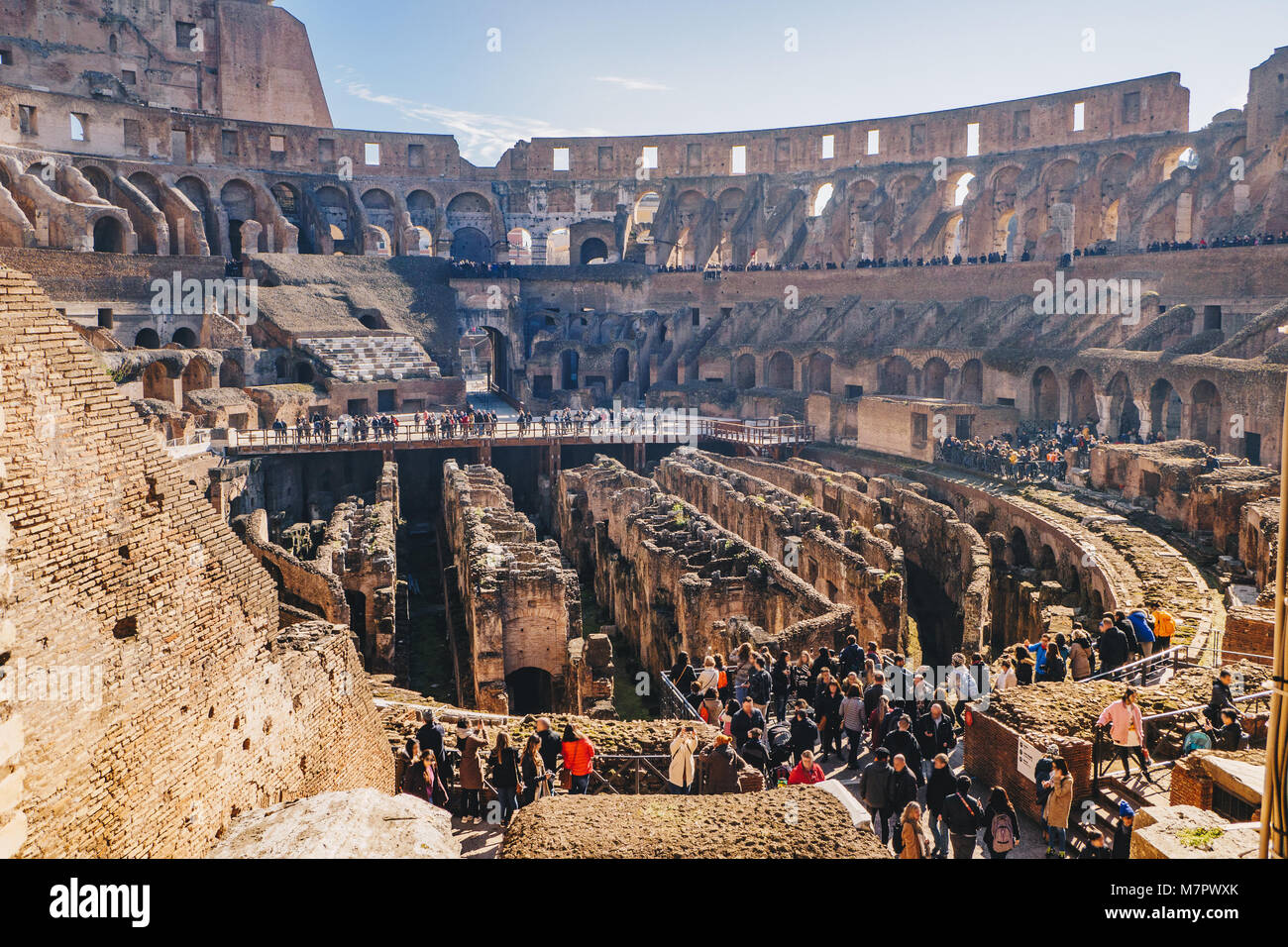 Colosseum interior, Rome, Italy Stock Photo - Alamy