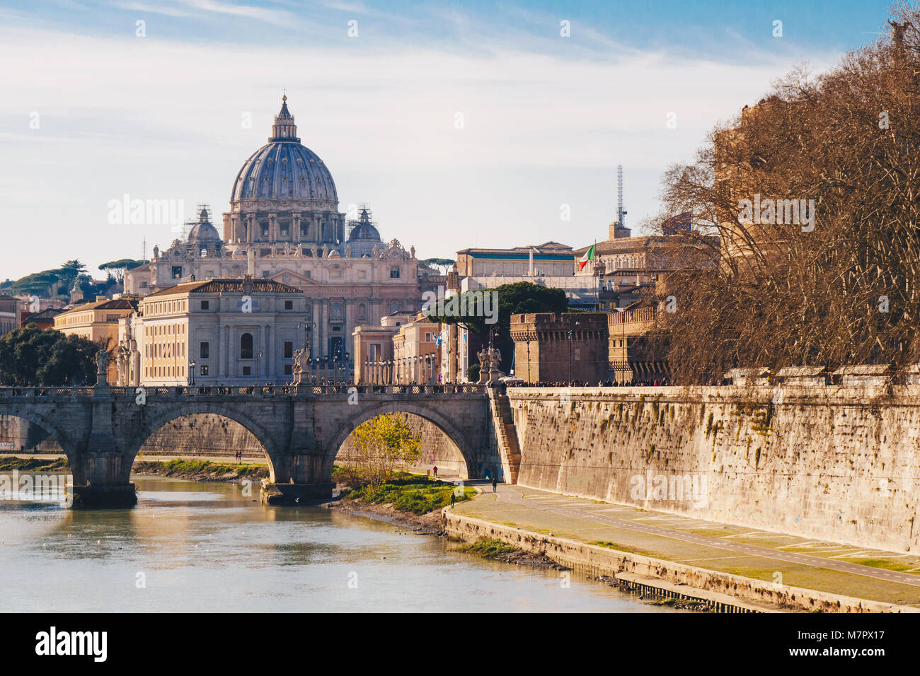 View of the Basilica St Peter in Rome, Italy Stock Photo - Alamy
