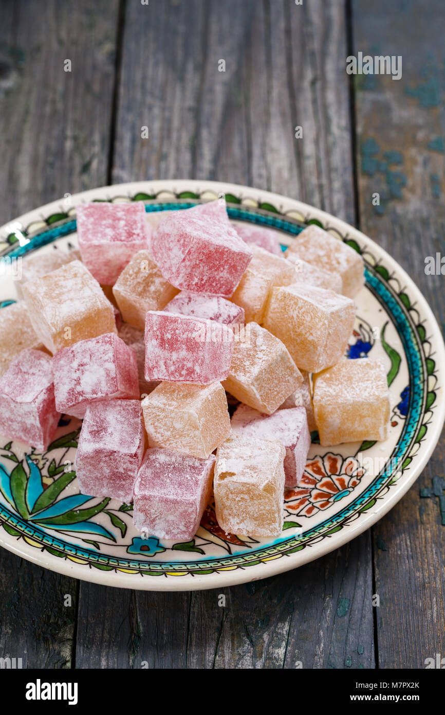 rahat lokum - turkish delight Stock Photo - Alamy