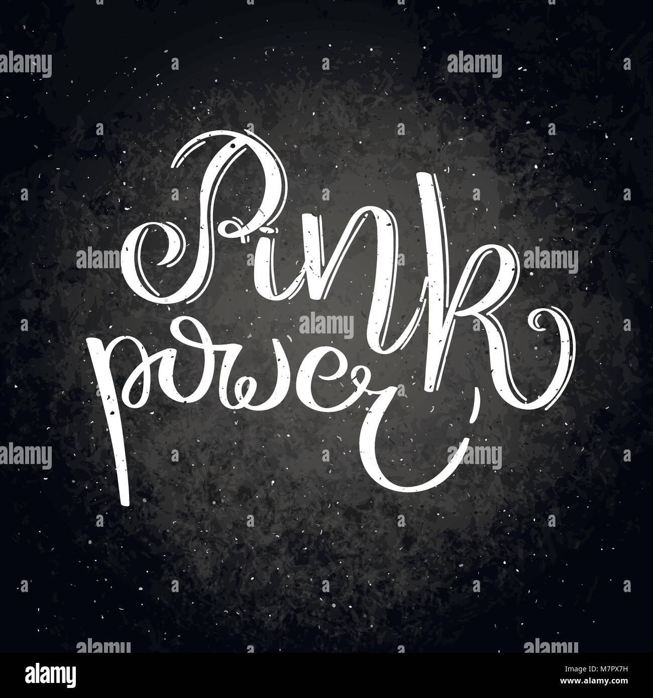 Pink power. Hand written calligraphy quote motivation for life and ...