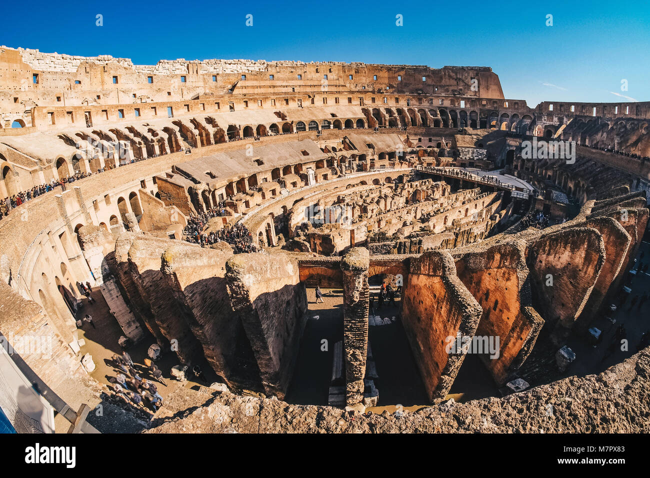 Inside the Roman Colosseum in Rome, Italy Stock Photo - Alamy