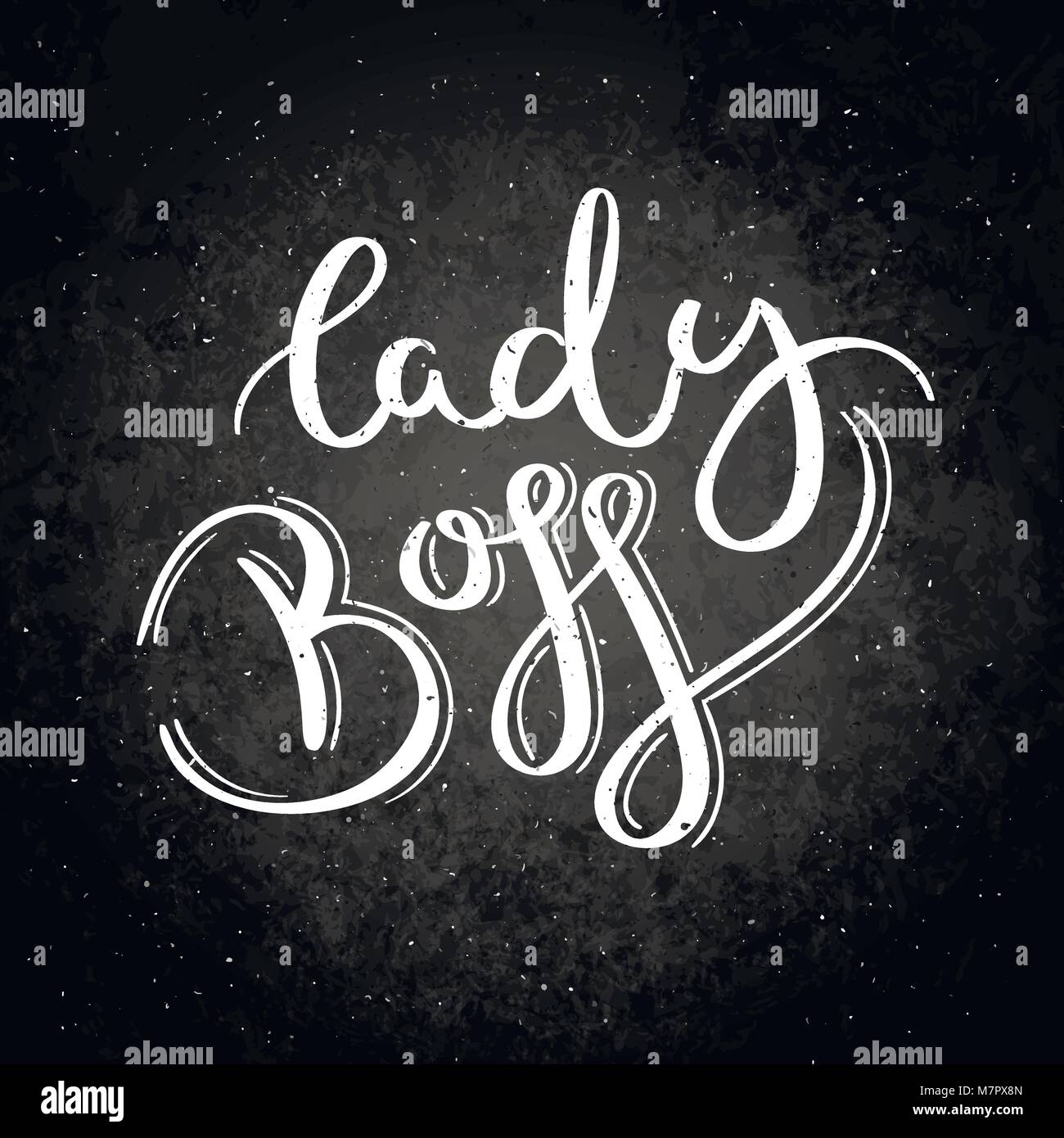 Lady boss. Hand written calligraphy quote motivation for life and ...