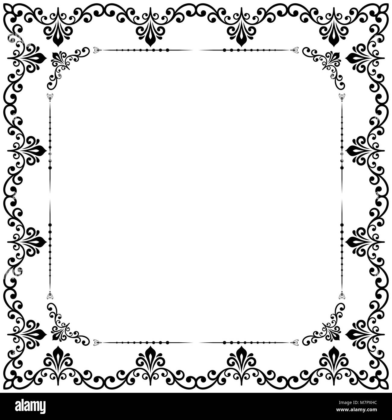 Floral Vector Fine Frame Stock Vector Image & Art - Alamy