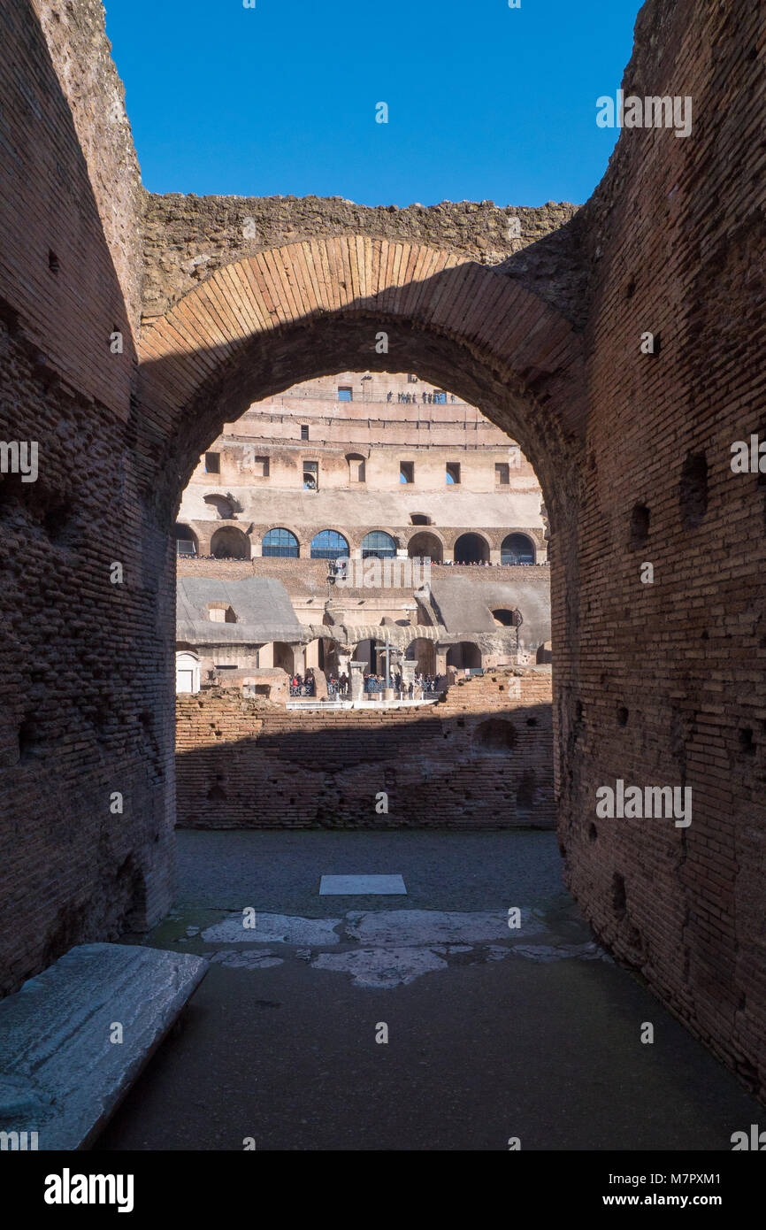 Inside the colosseum hi-res stock photography and images - Alamy