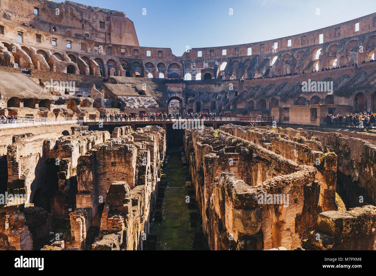 Colosseum interior, Rome, Italy Stock Photo - Alamy