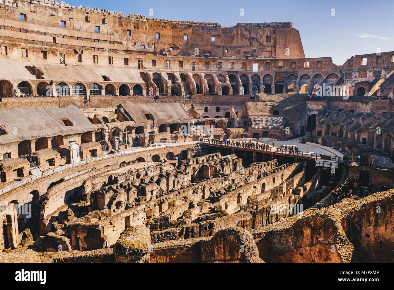 Colosseum interior, Rome, Italy Stock Photo - Alamy