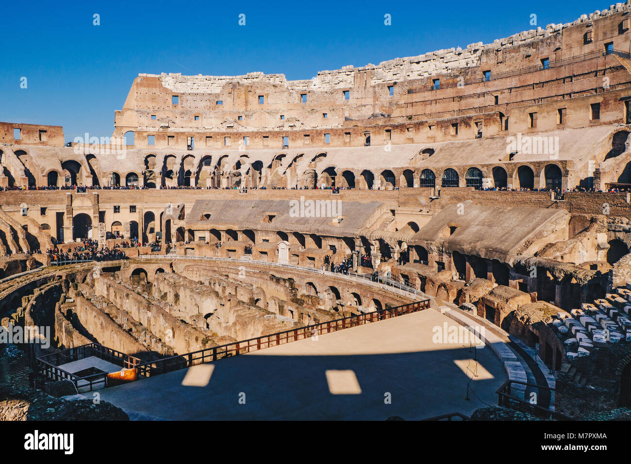 Colosseum interior, Rome, Italy Stock Photo - Alamy