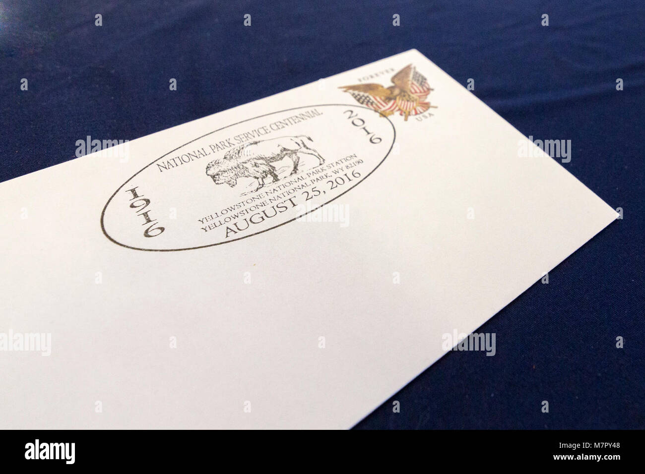 USPS Centennial cancellation stamp Stock Photo - Alamy