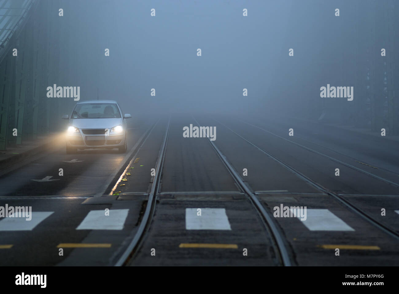 Car crossing road hi-res stock photography and images - Alamy