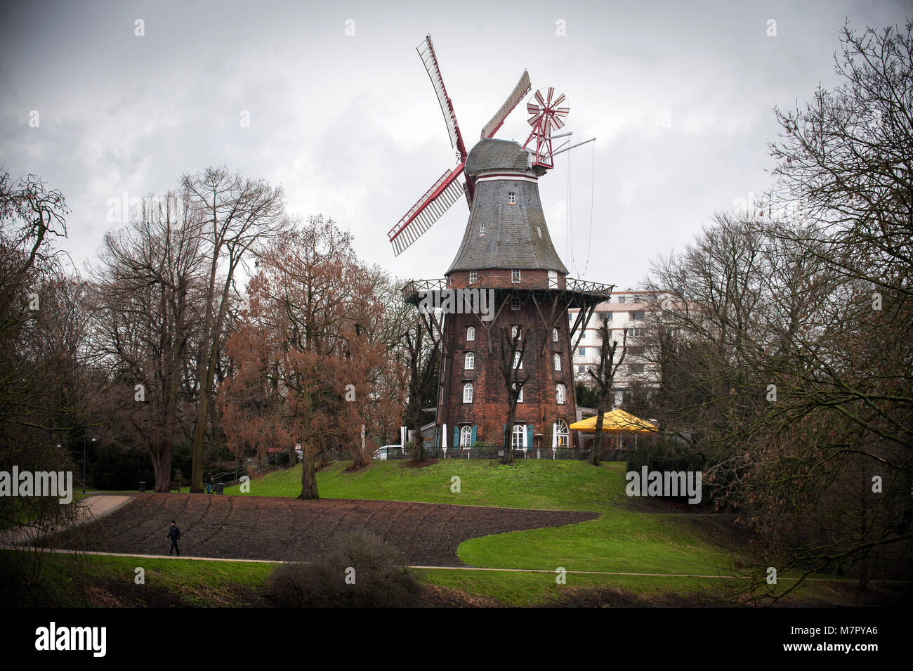 Muhle am wall windmill hi-res stock photography and images - Alamy