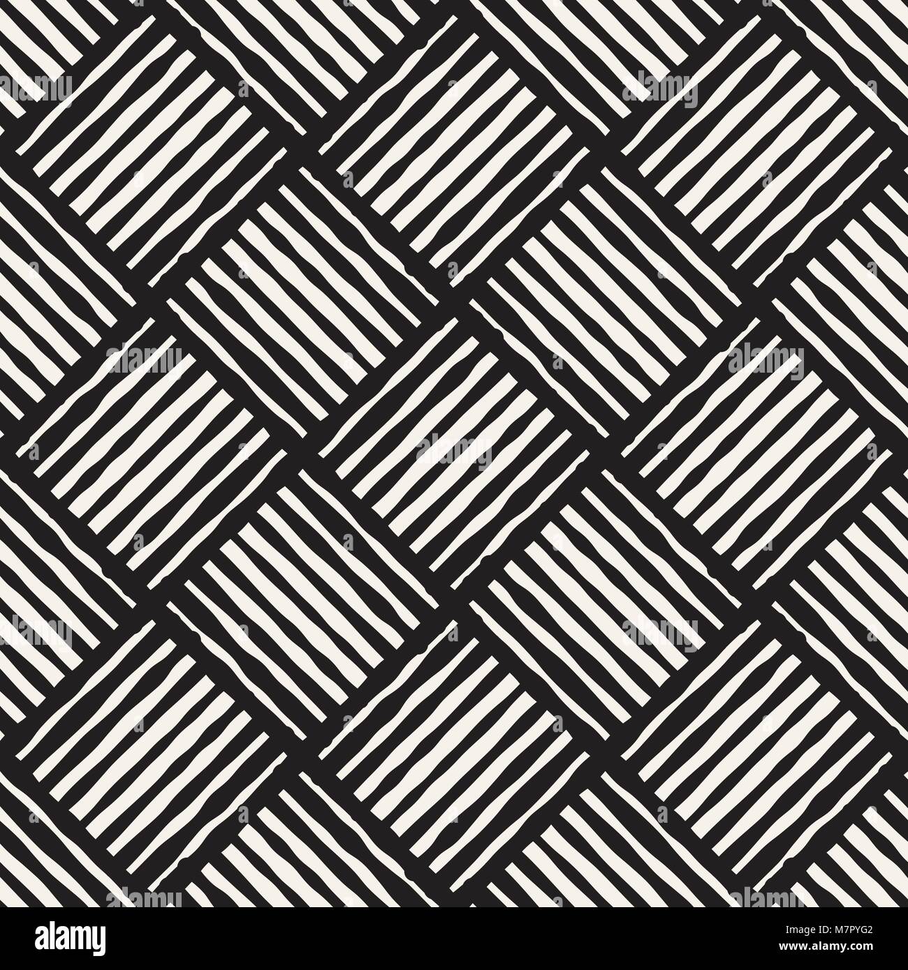 Seamless abstract hand drawn pattern. Vector freehand lines background ...