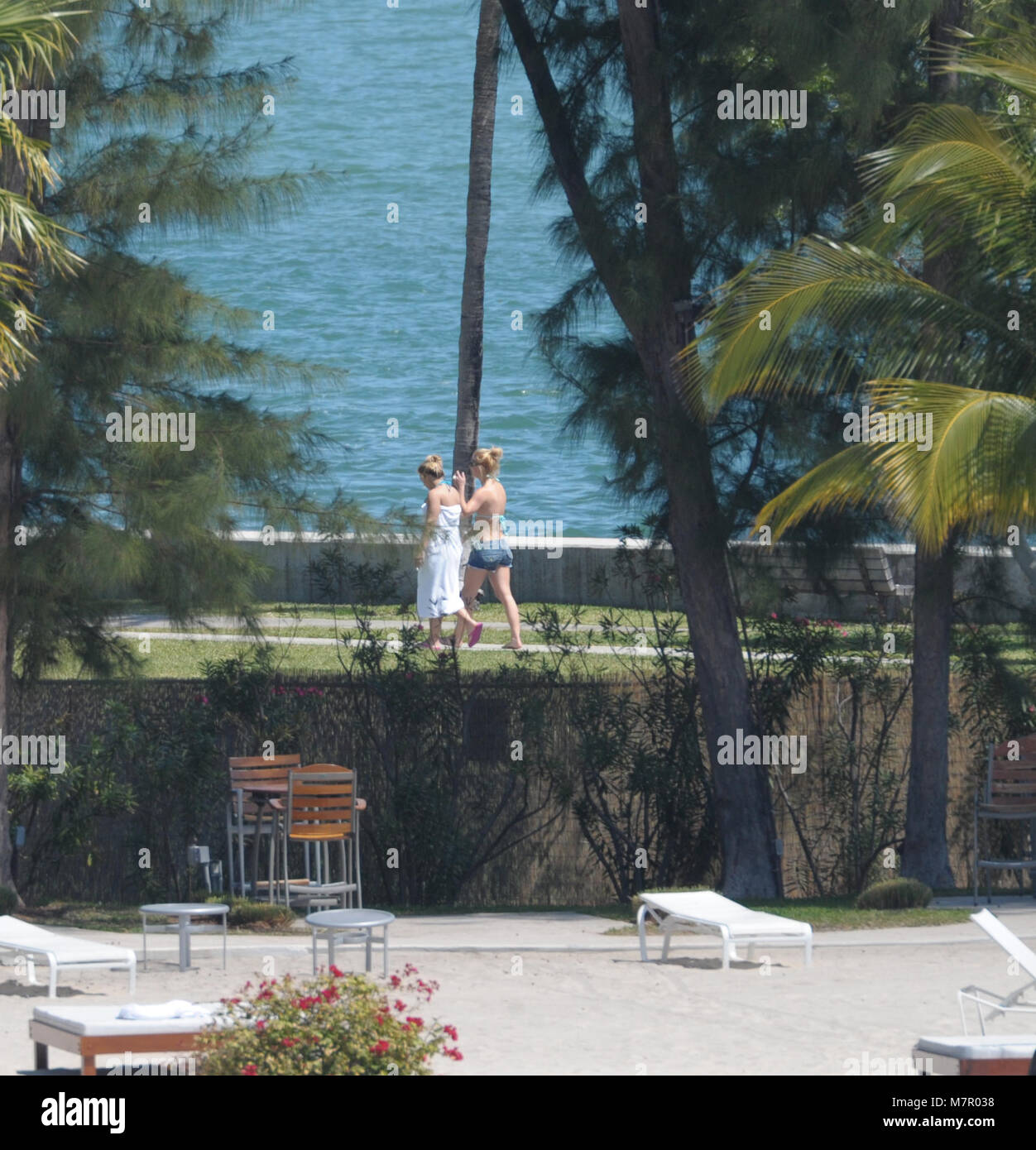 MIAMI BEACH, FL - MARCH 10: Enjoying the second day of her mini Miami ...