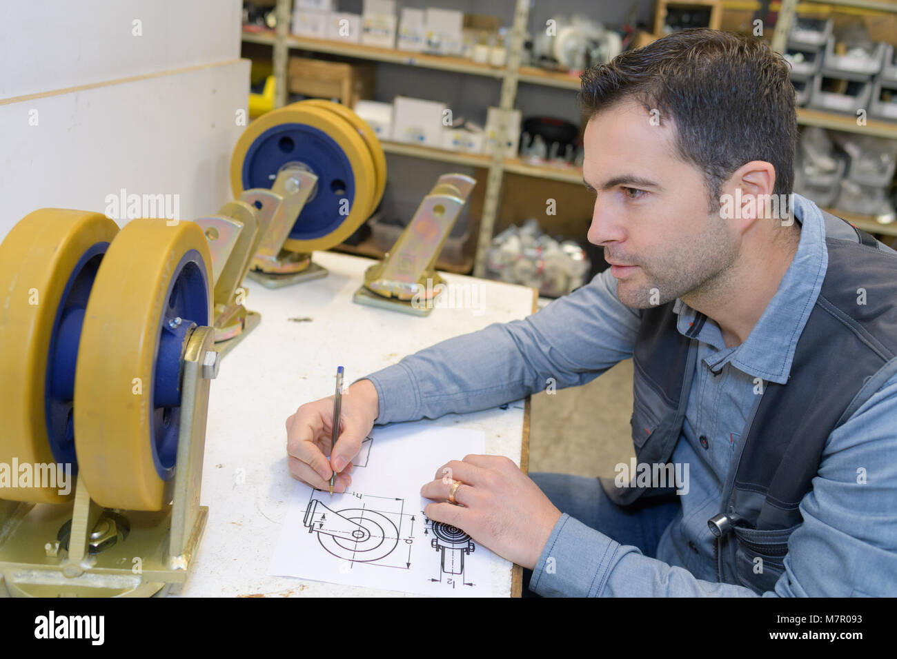 redesigning the small wheel Stock Photo - Alamy
